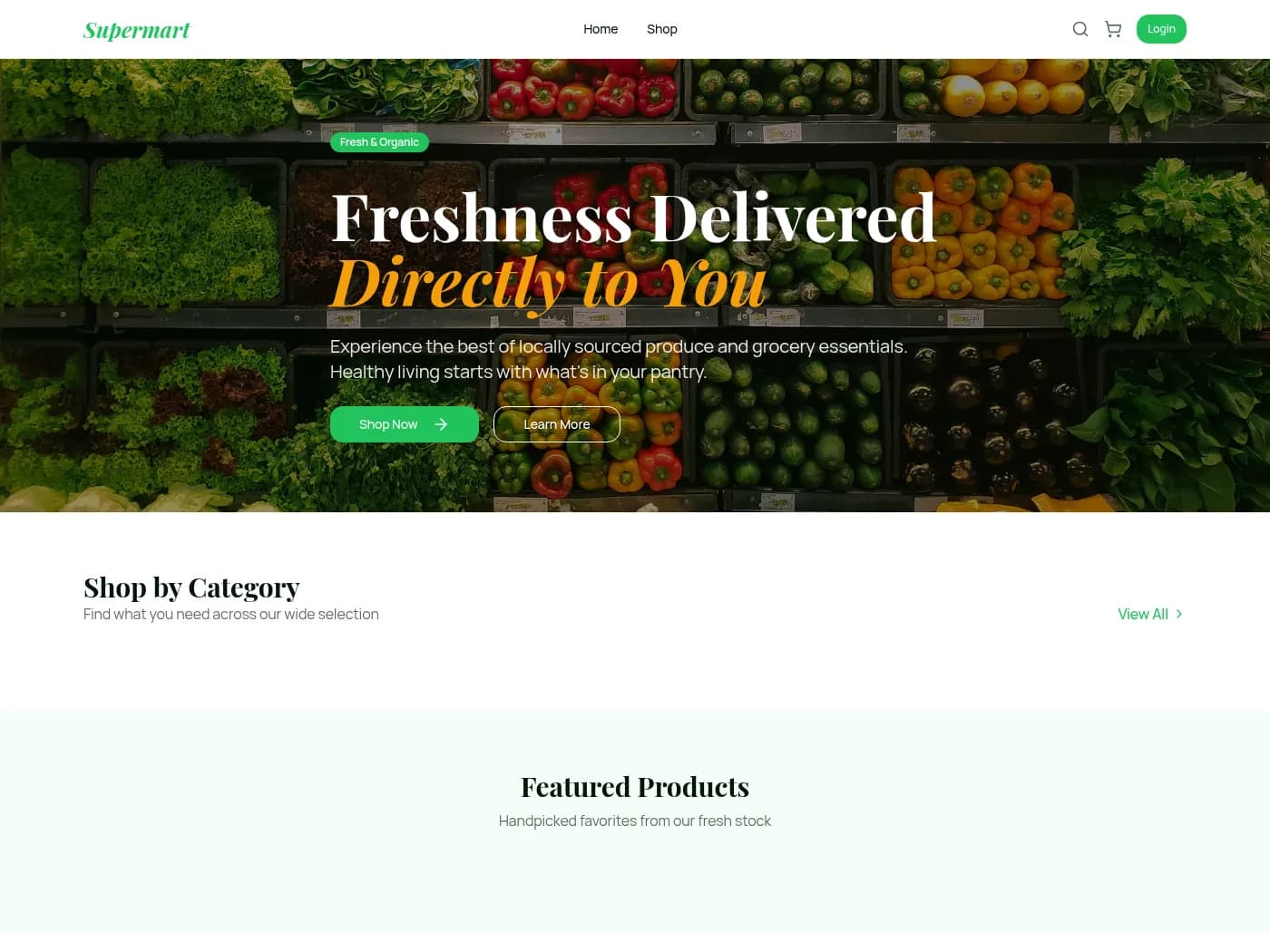 Supermart Grocery Web App