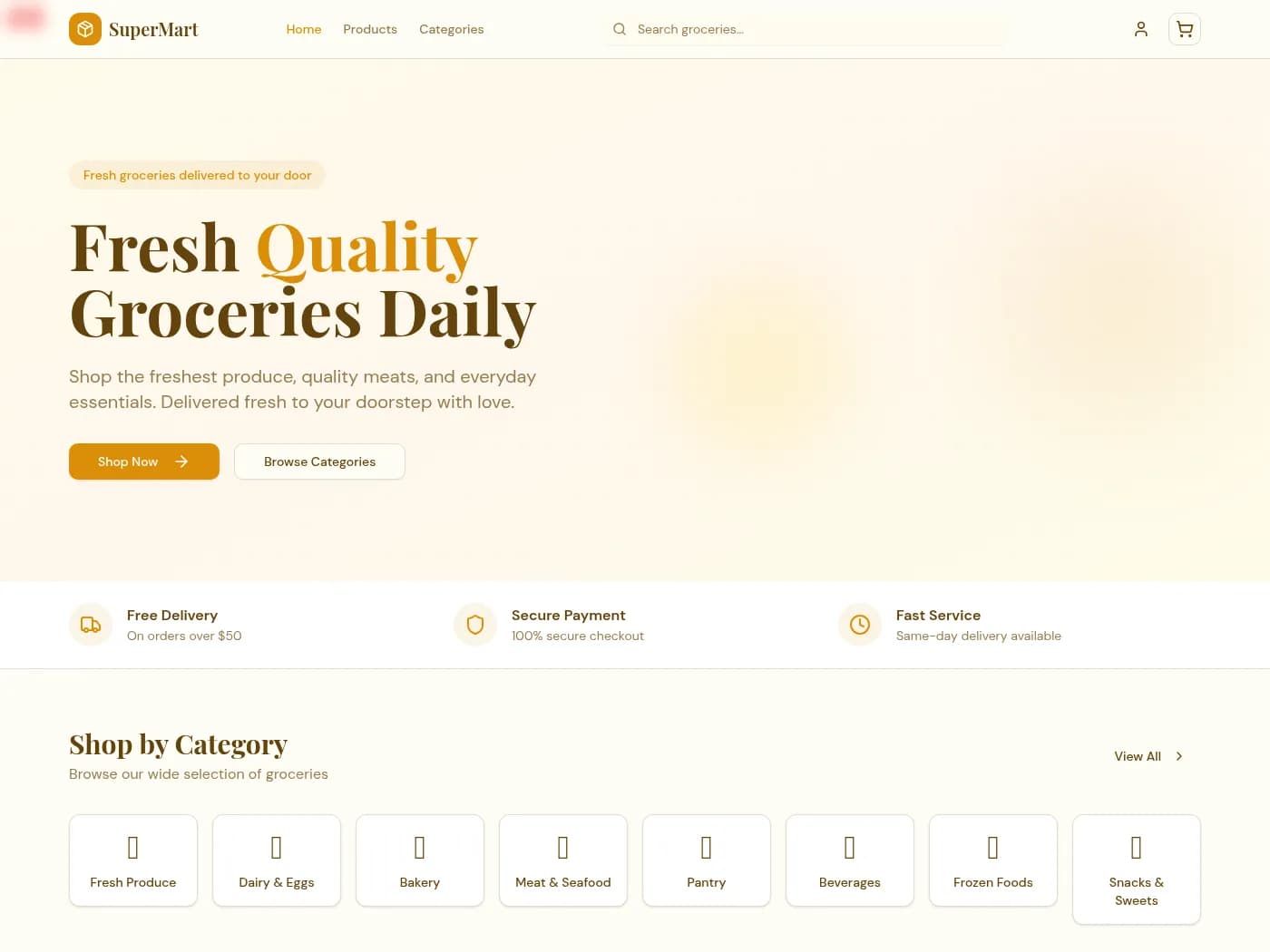SuperMart Web Portal