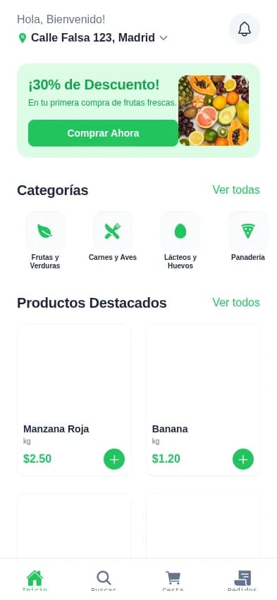 Supermercado Delivery App