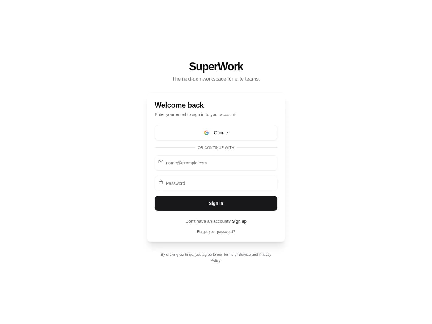 SuperWork SaaS Manager