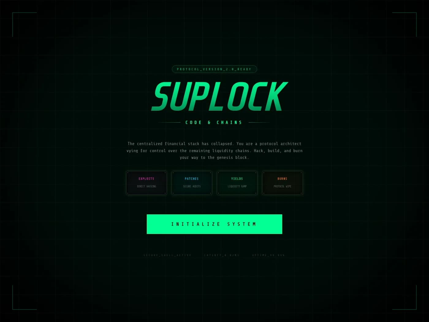 SUPLOCK: Code & Chains