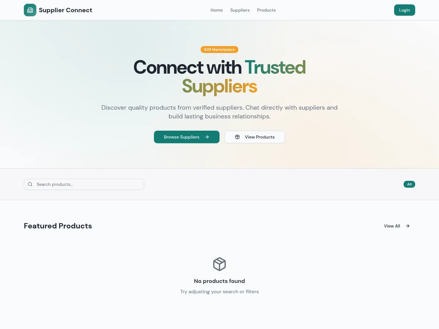 Supplier Connect Platform