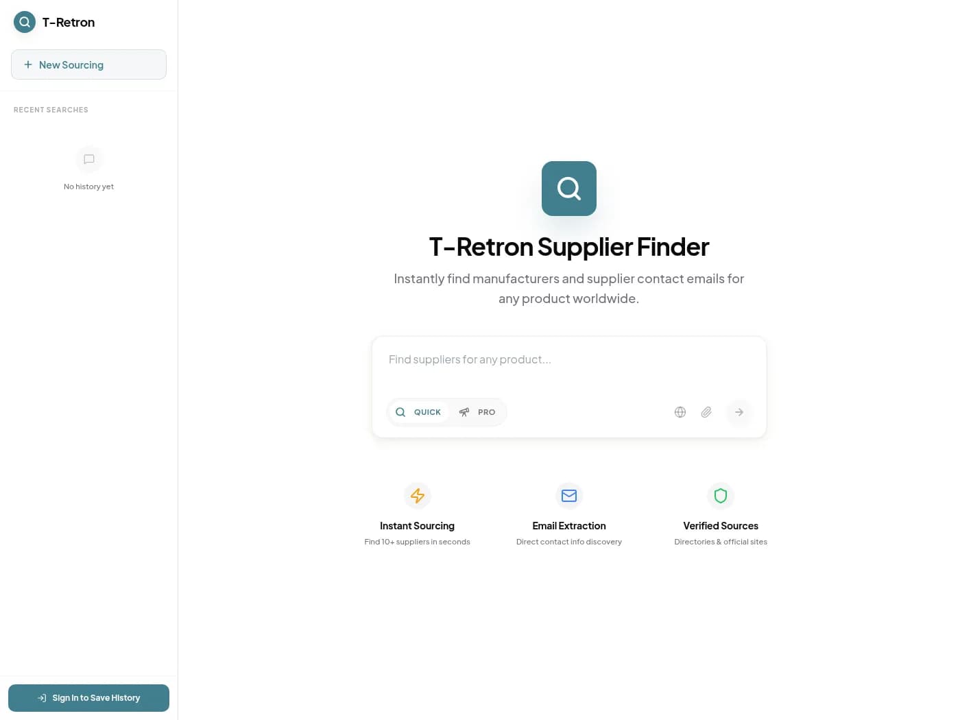 T-Retron Supplier Finder
