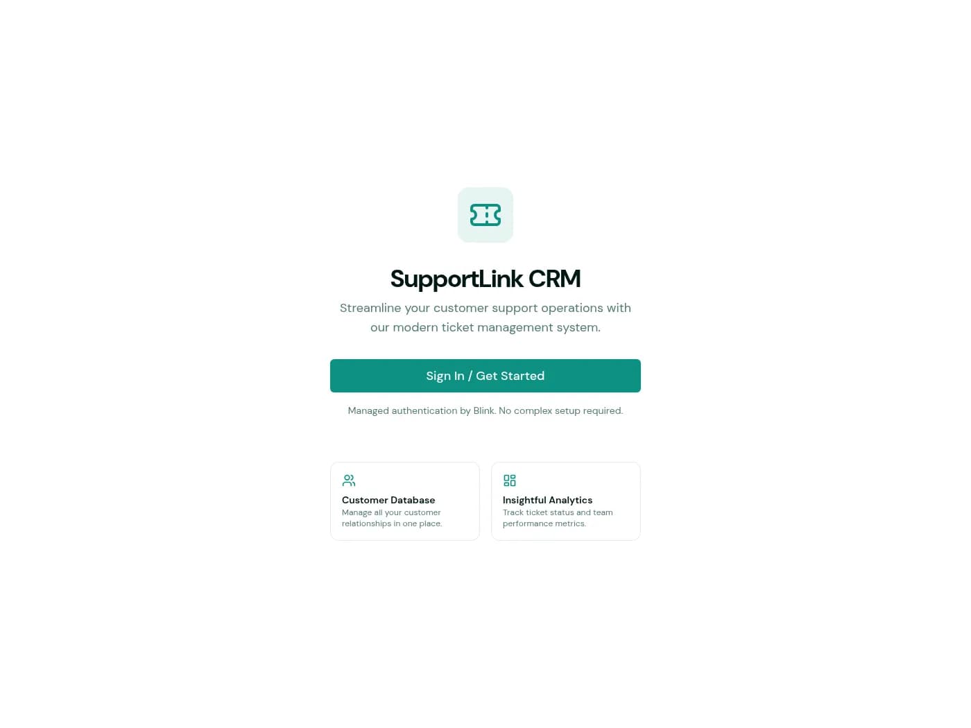 SupportLink CRM