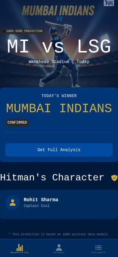 Sure Match Predictor