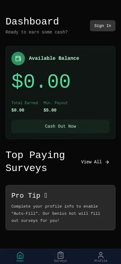 Survey Cash Genius