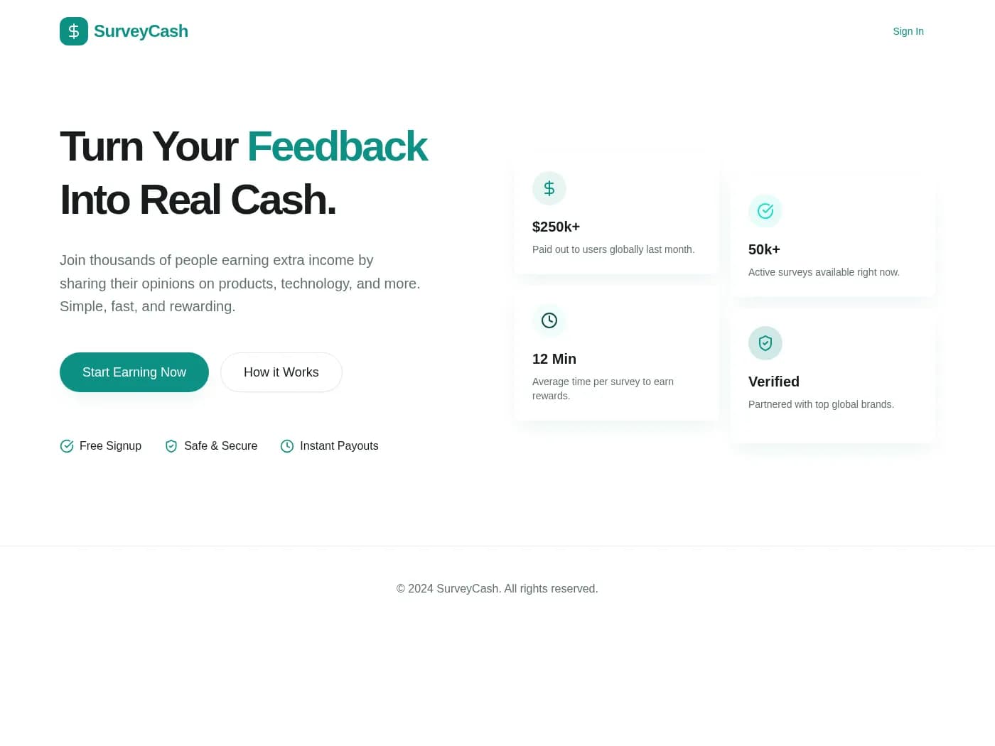 SurveyCash App