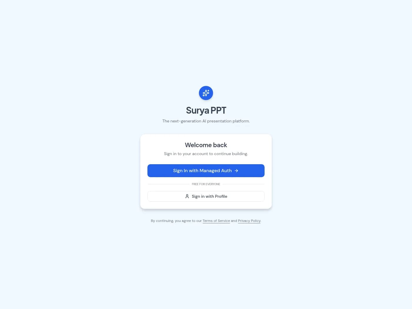Surya PPT AI Platform