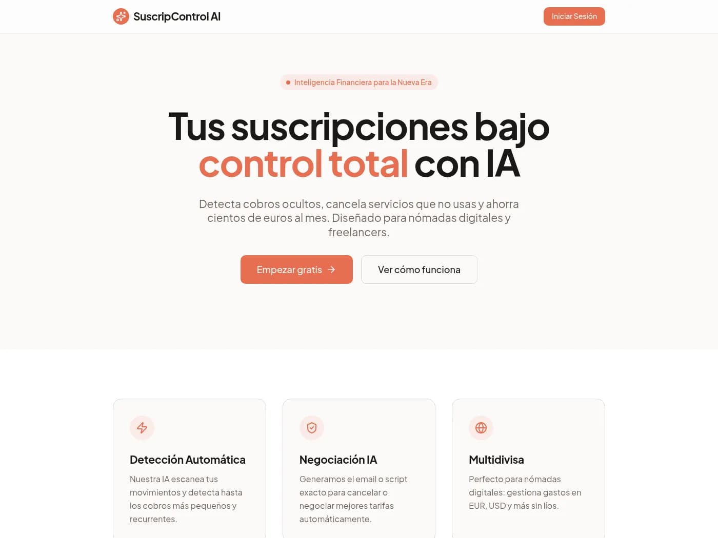 SuscripControl AI