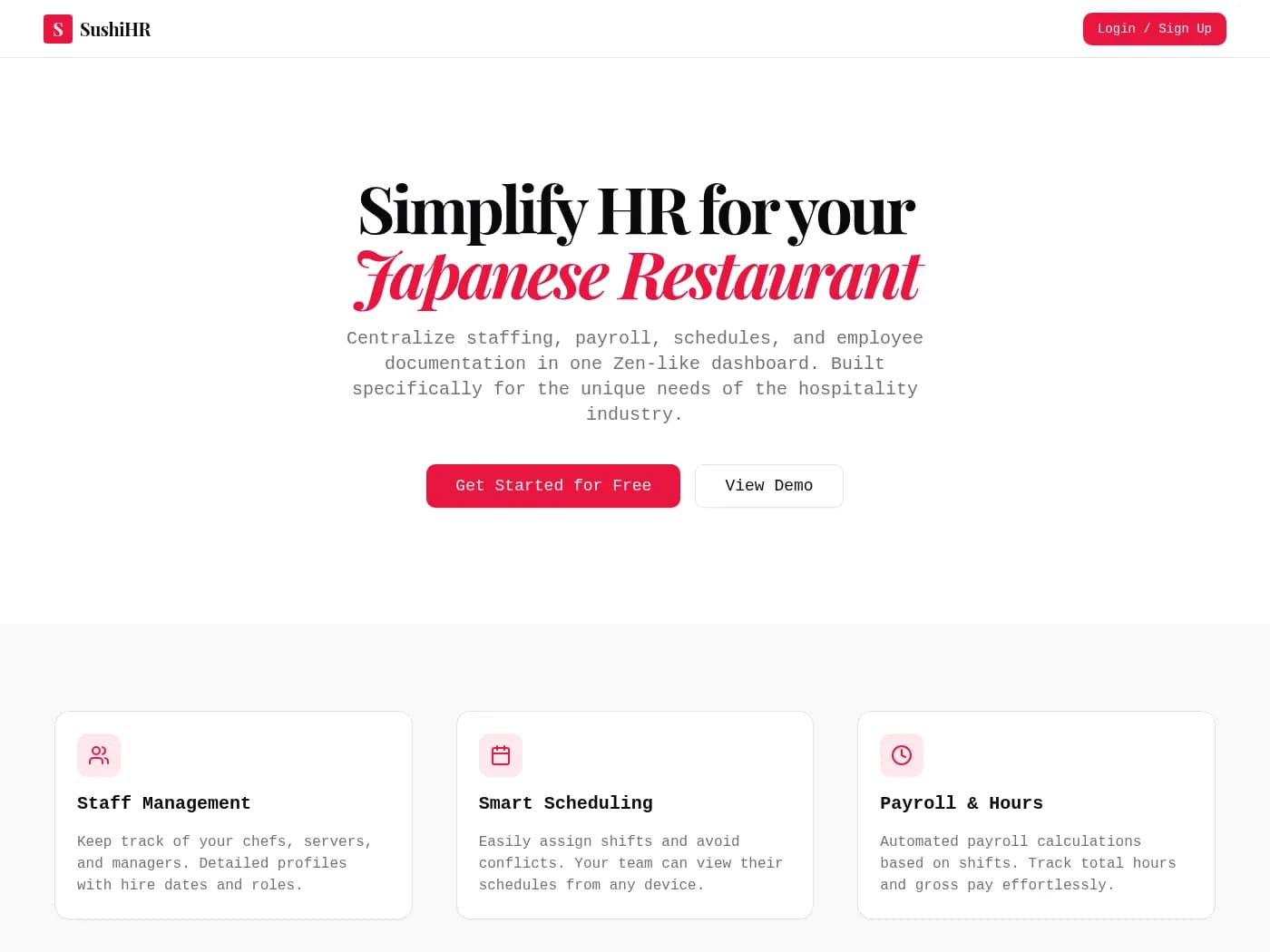 SushiHR Manager
