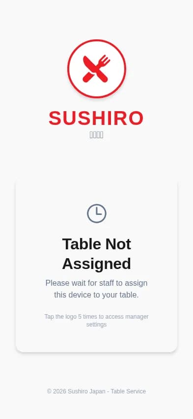 Sushiro Order App