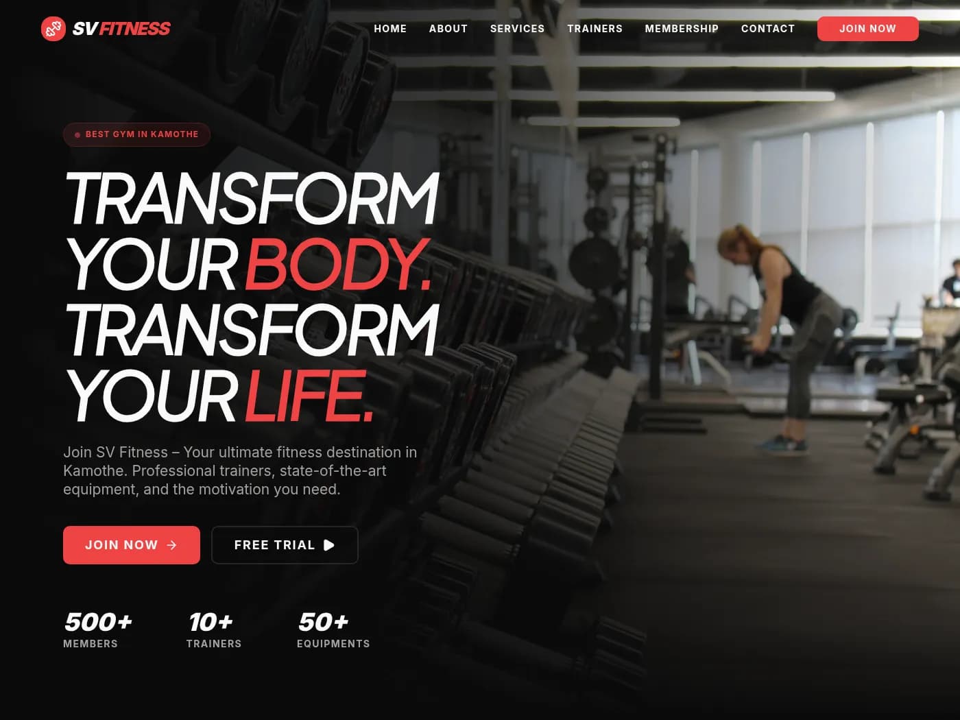 SV Fitness Web Experience