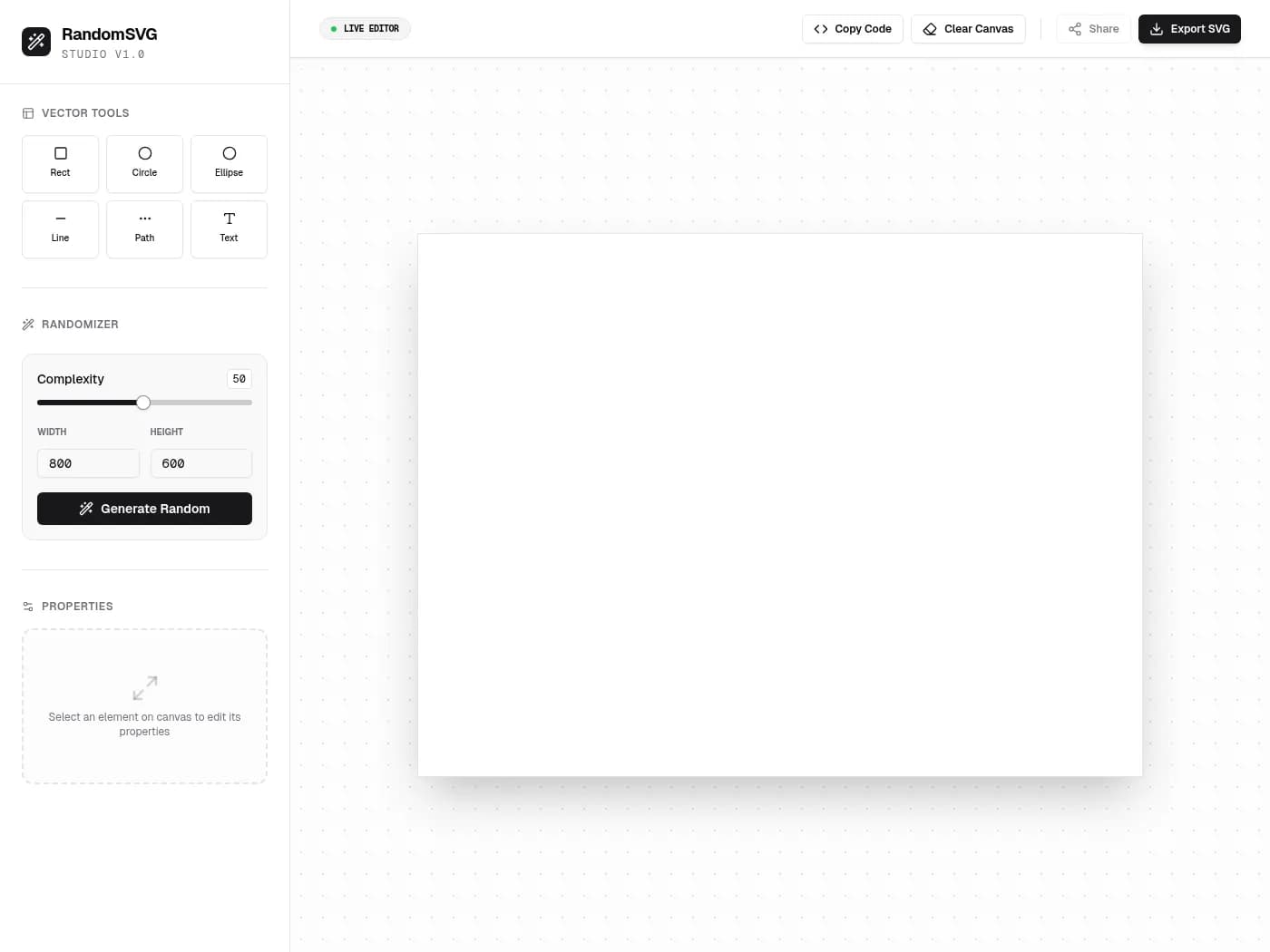 RandomSVG Studio