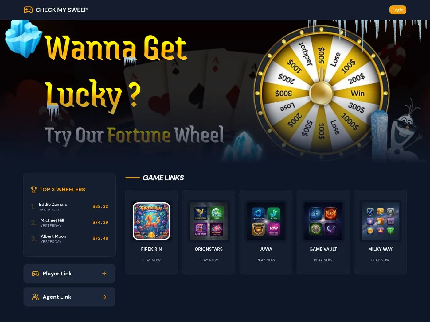 Sweepstakes Casino Clone