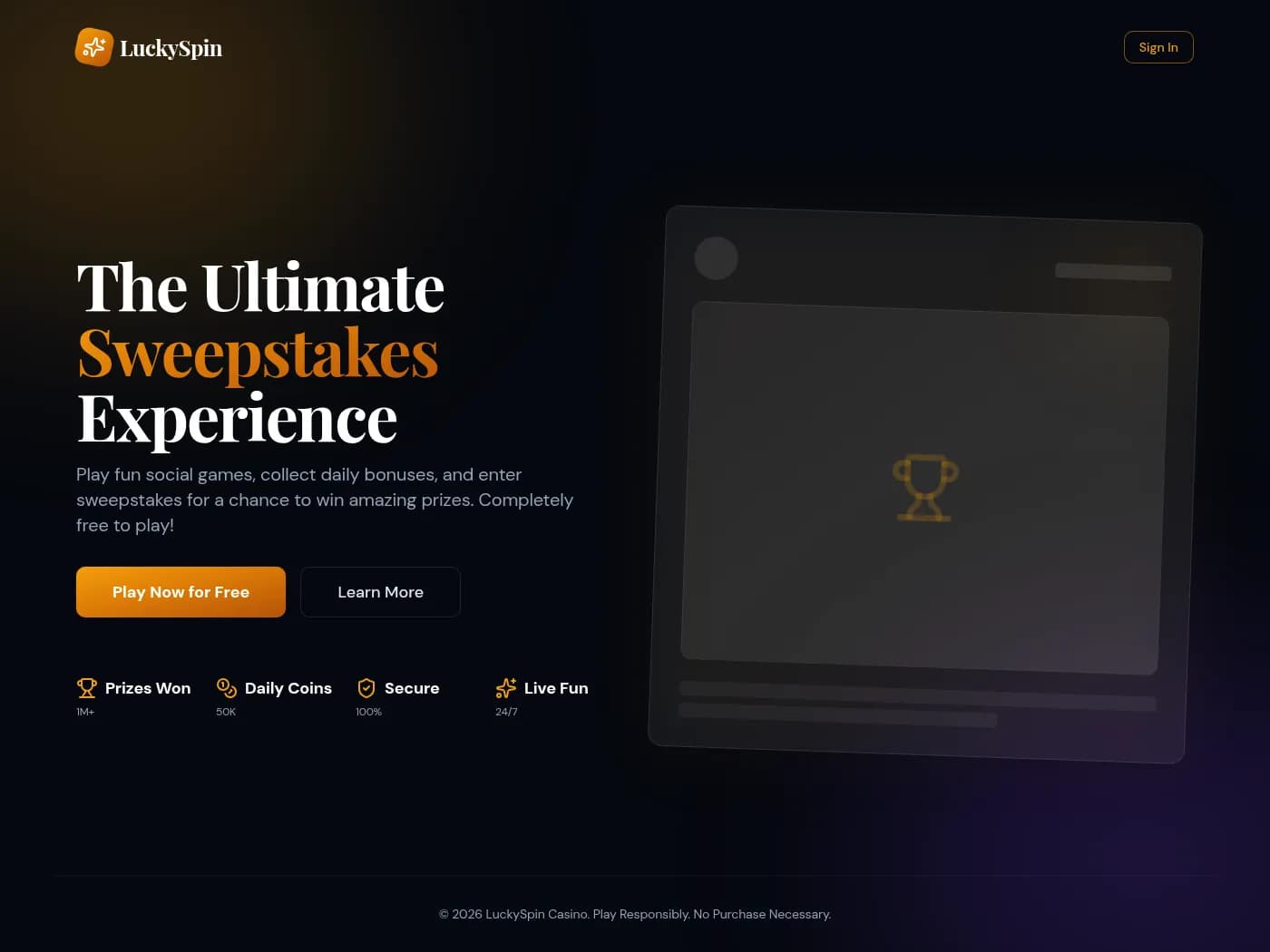Sweepstakes Casino Hub