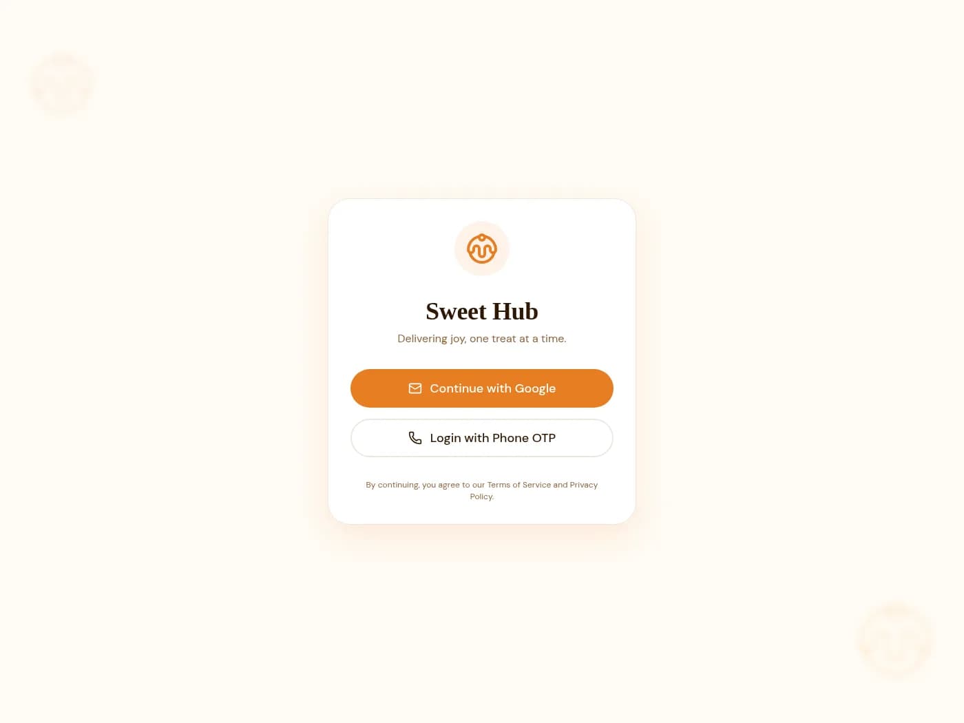 Sweet Hub Confectionery UX