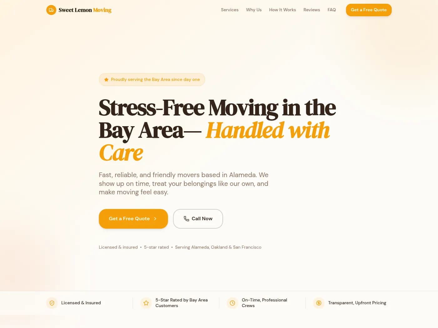 Sweet Lemon Movers Site