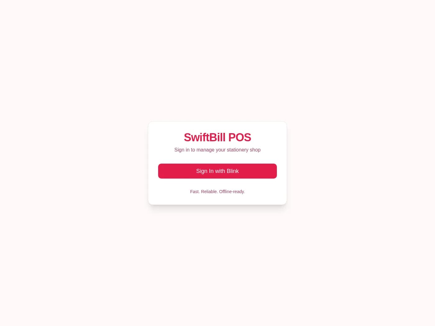 SwiftBill POS