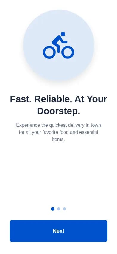 SwiftDrop Delivery App