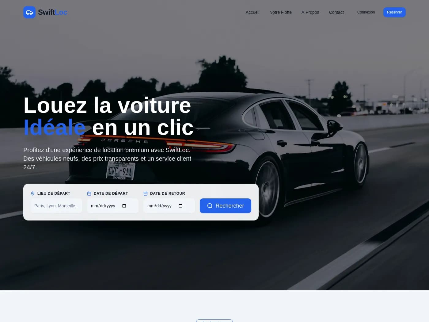 SwiftLoc Car Rental Site