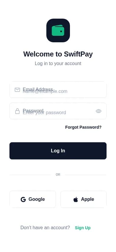 SwiftPay eWallet App