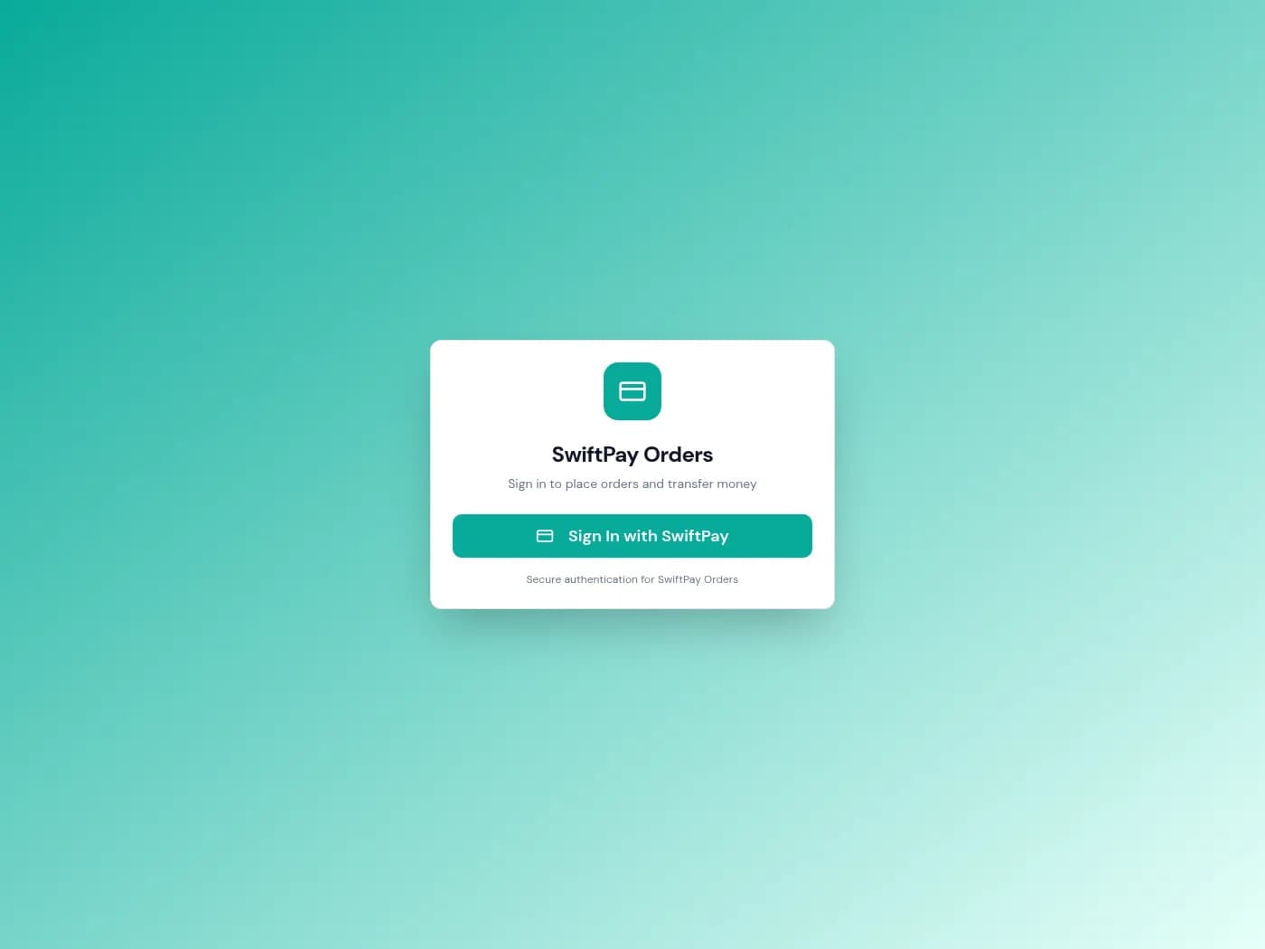 SwiftPay Orders