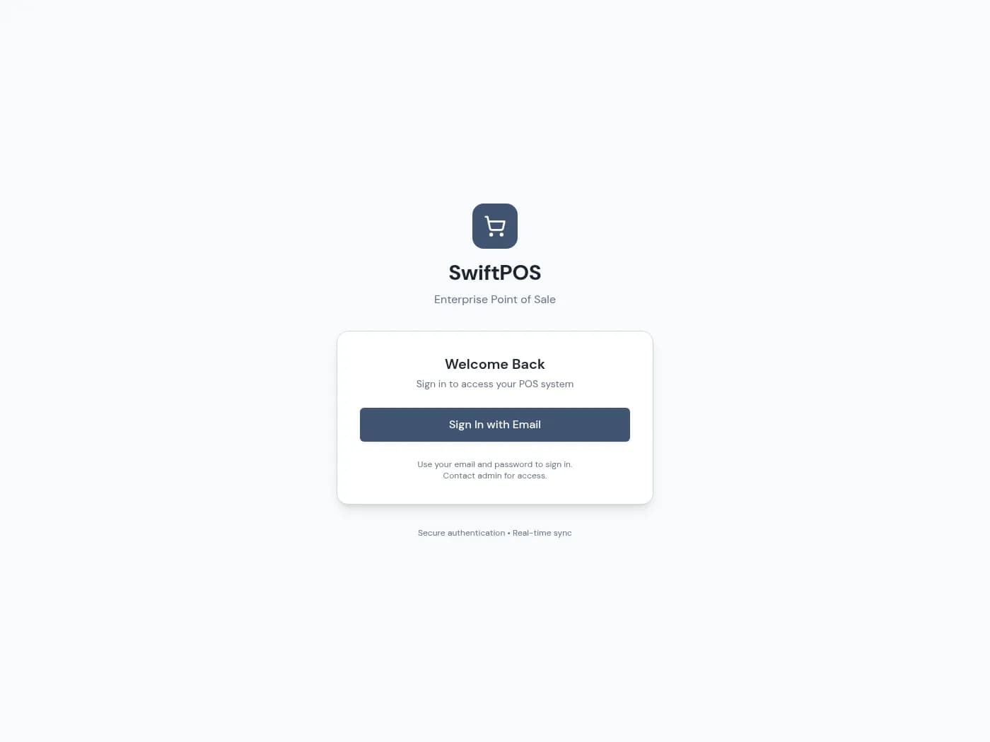 SwiftPOS Web System