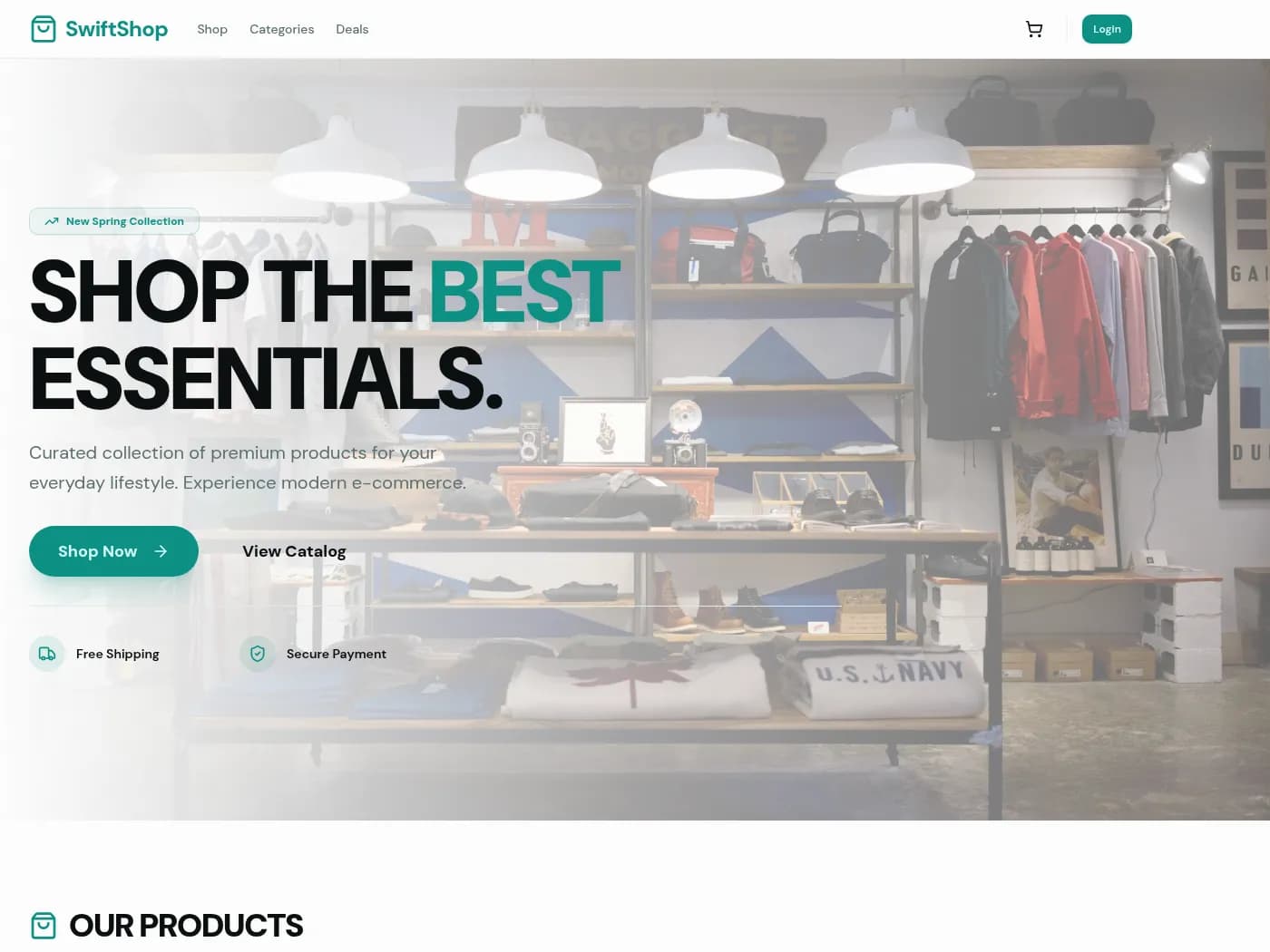 SwiftShop Online Store