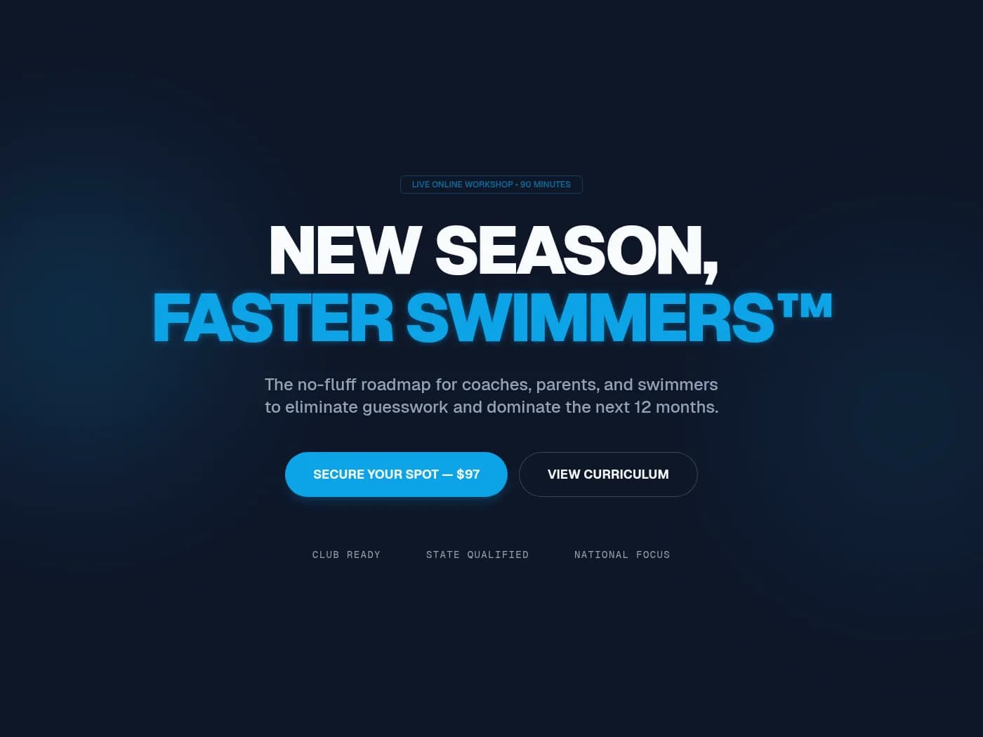 Swim Fast Workshop Page