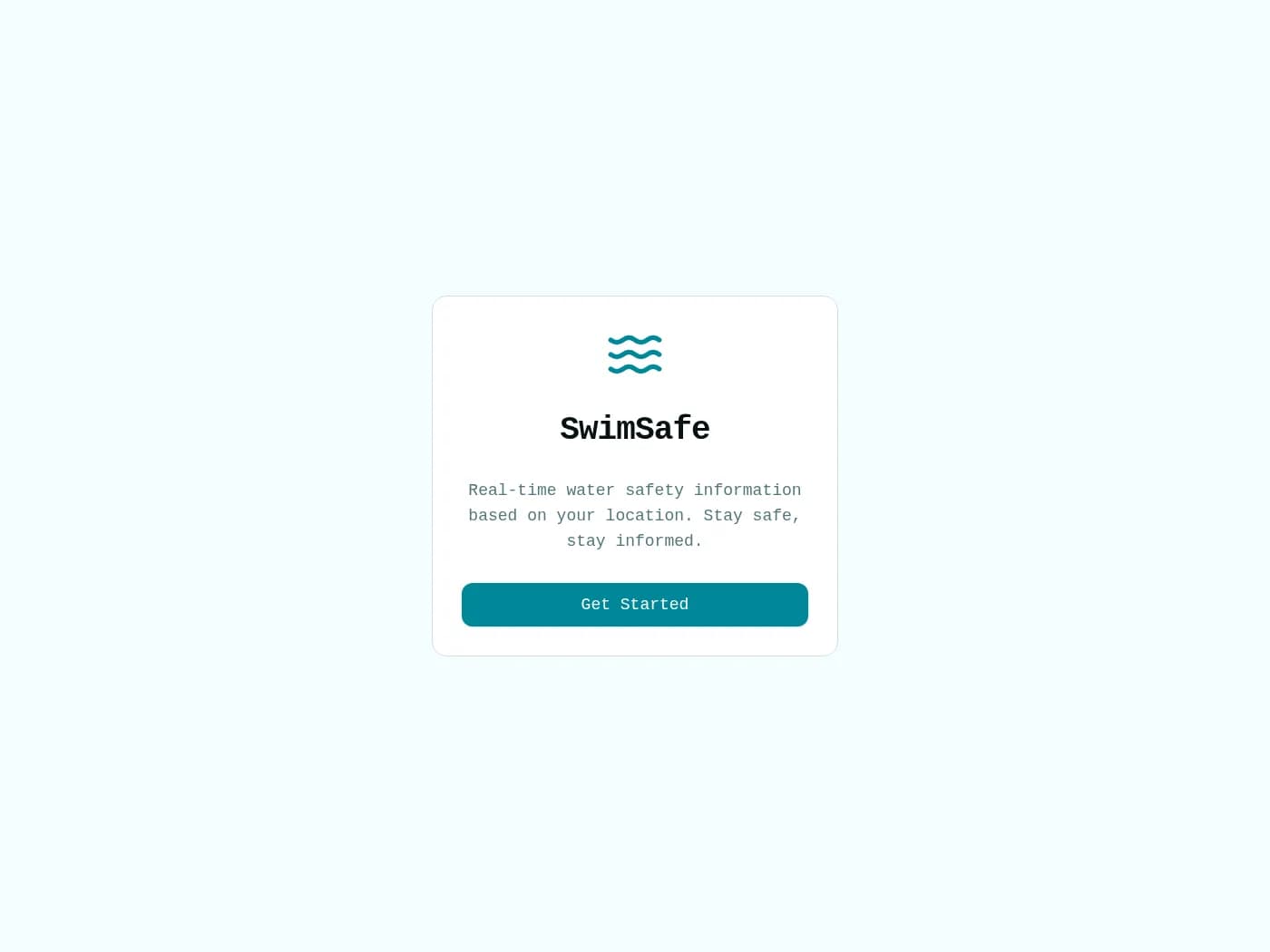 SwimSafe Web App