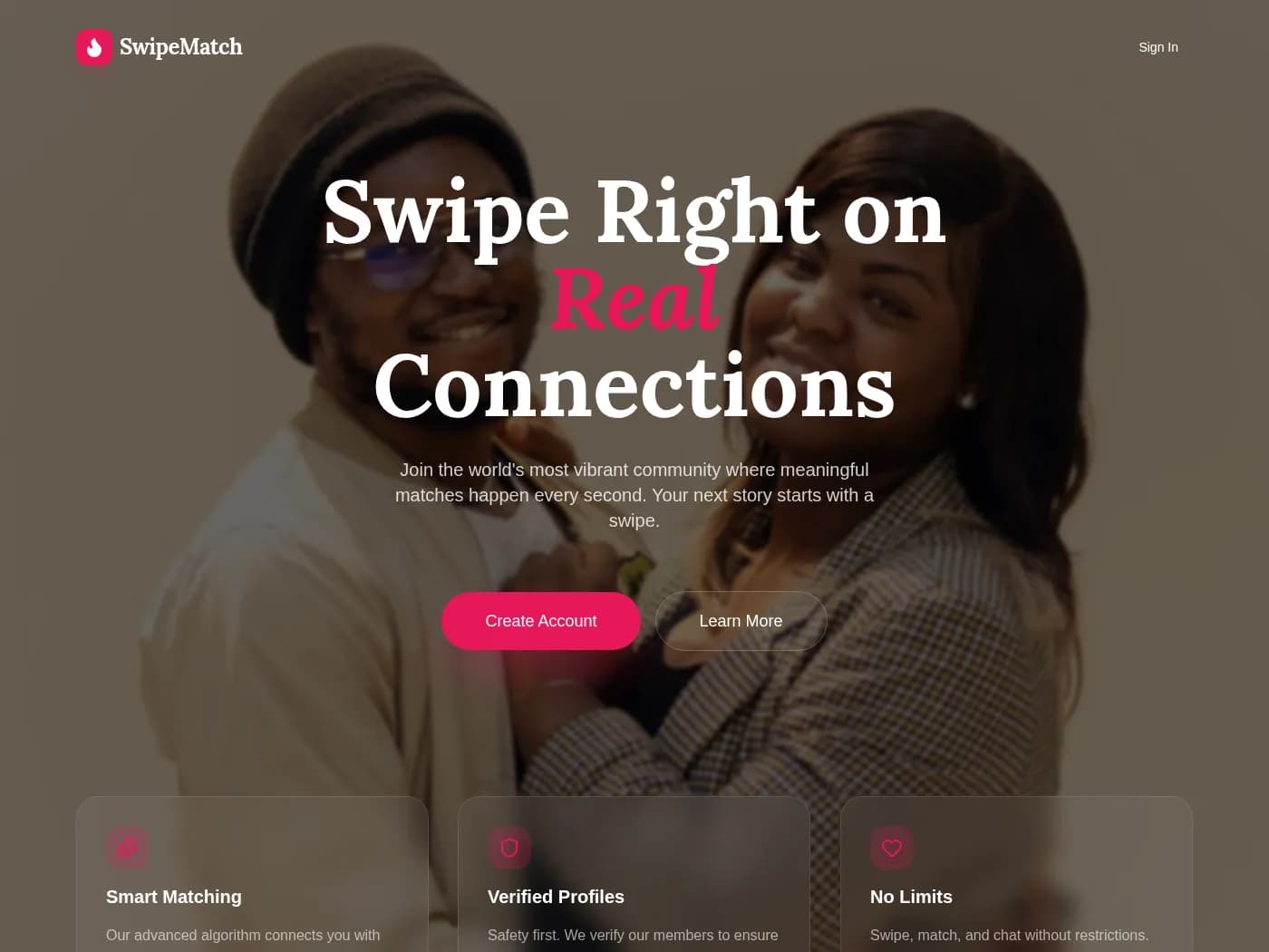 SwipeMatch Dating Platform