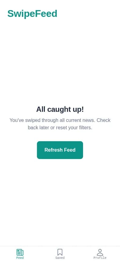 SwipeFeed News App