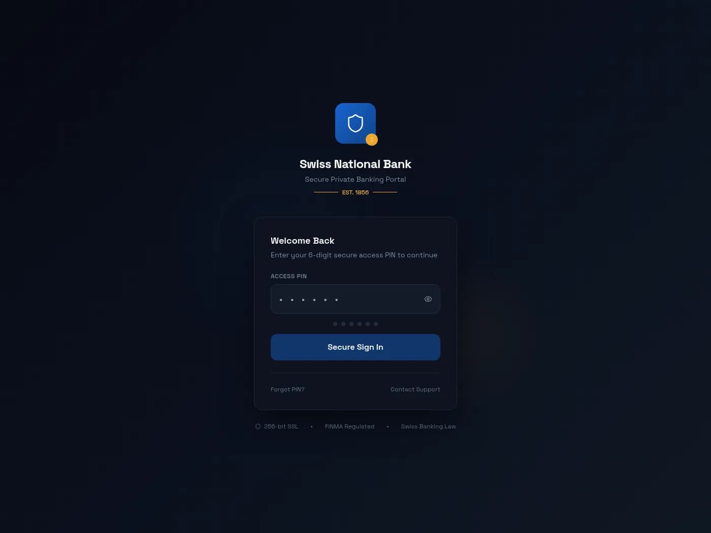 Swiss Bank Web App