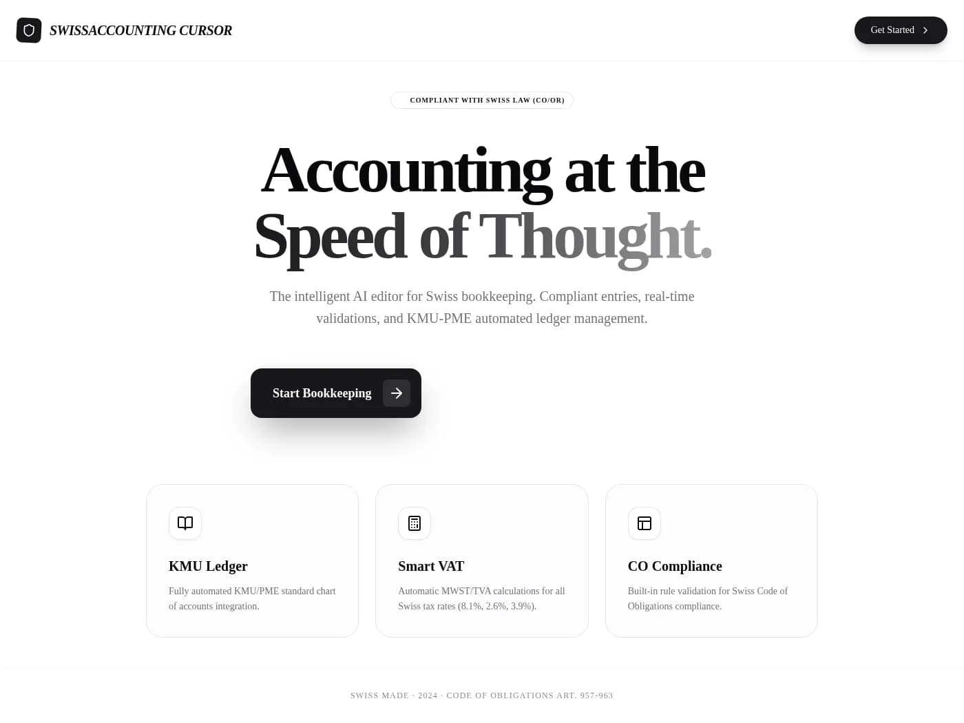 Swiss Accounting Cursor
