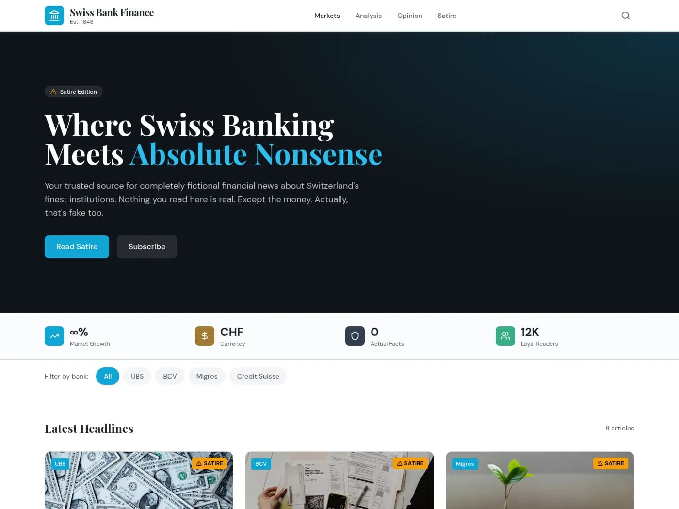 Swiss Bank Finance Blog