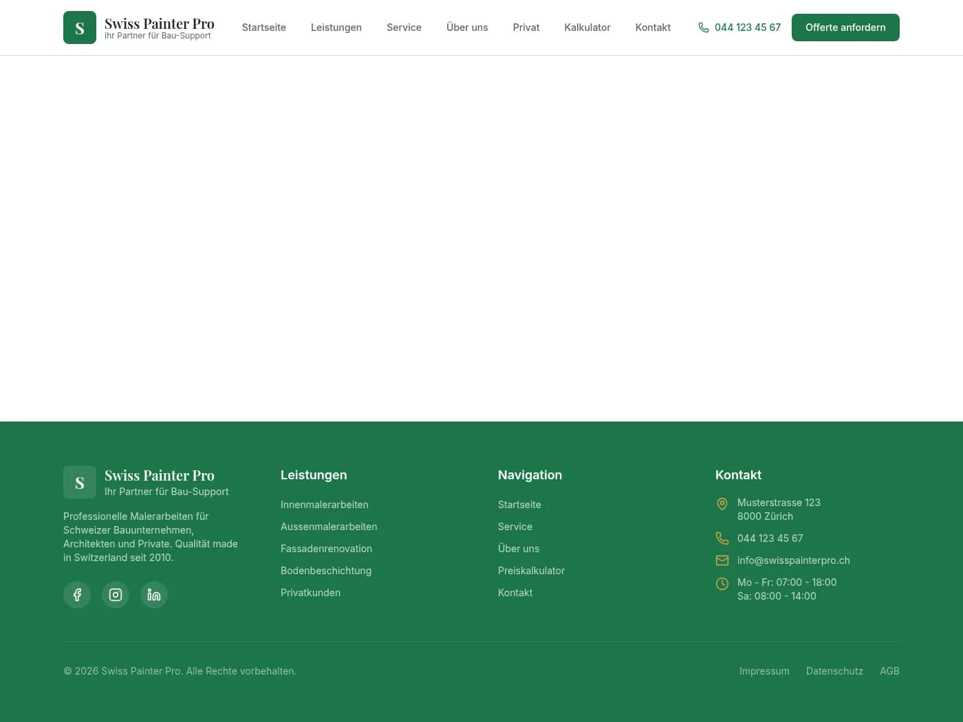 Swiss Painter Pro Site