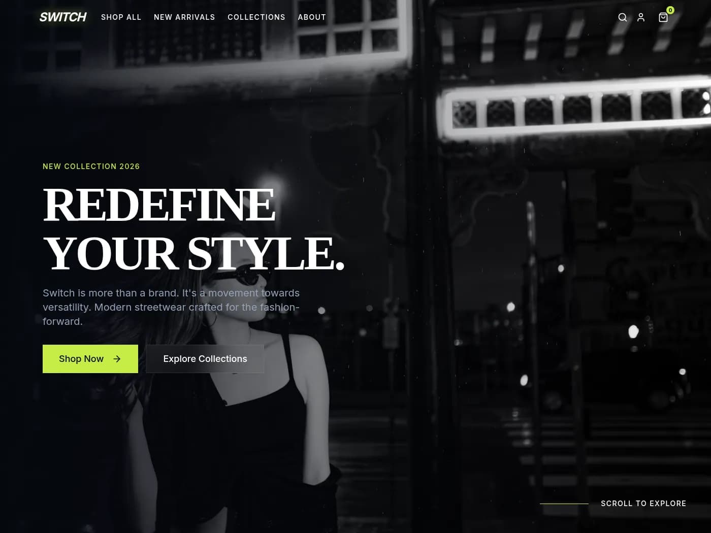 Switch Clothing Brand Site