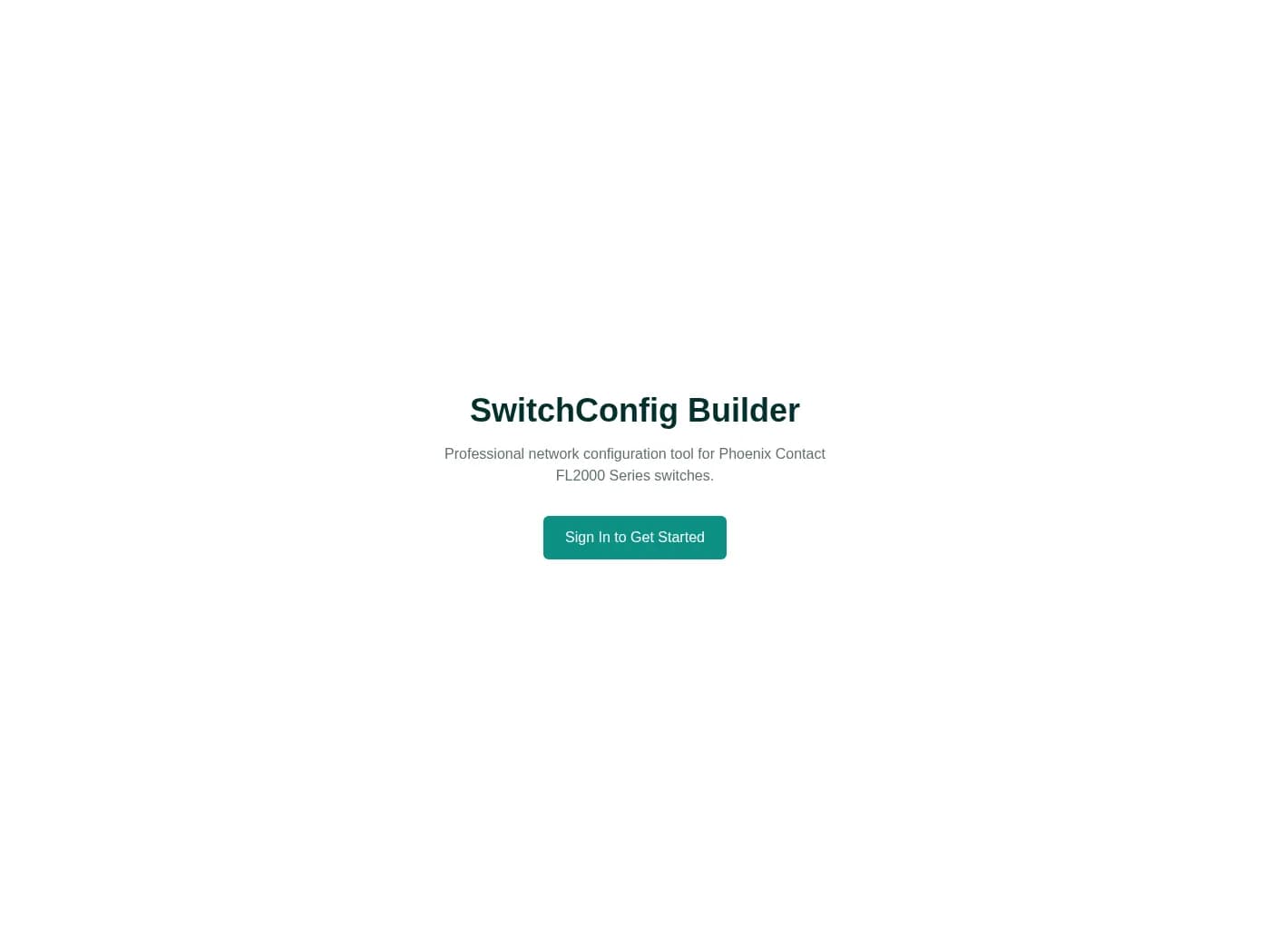 SwitchConfig Builder