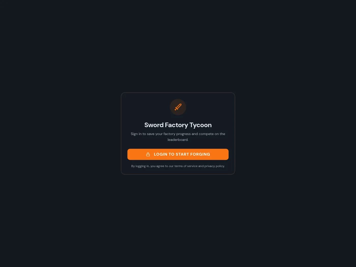 Sword Factory Tycoon