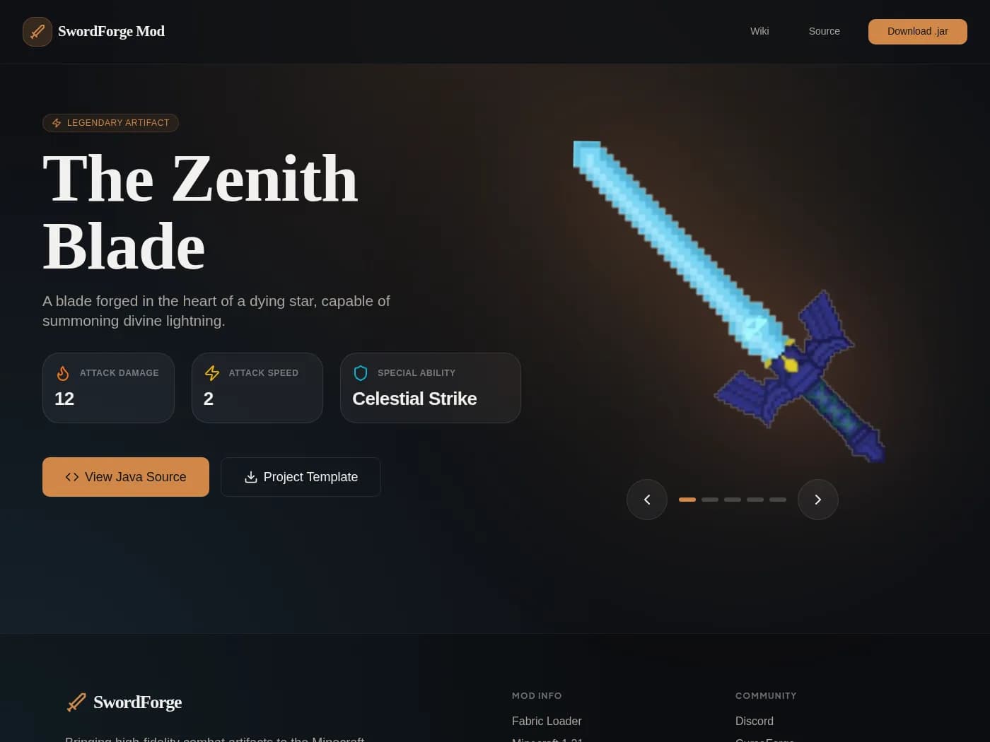 SwordForge Mod