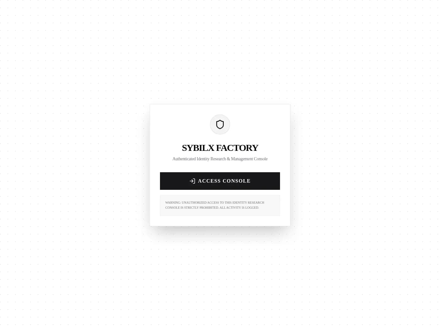 SybilX Account Factory