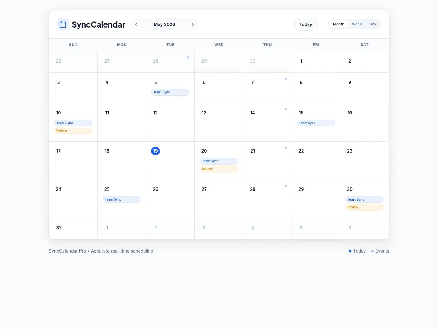 SyncCalendar Web