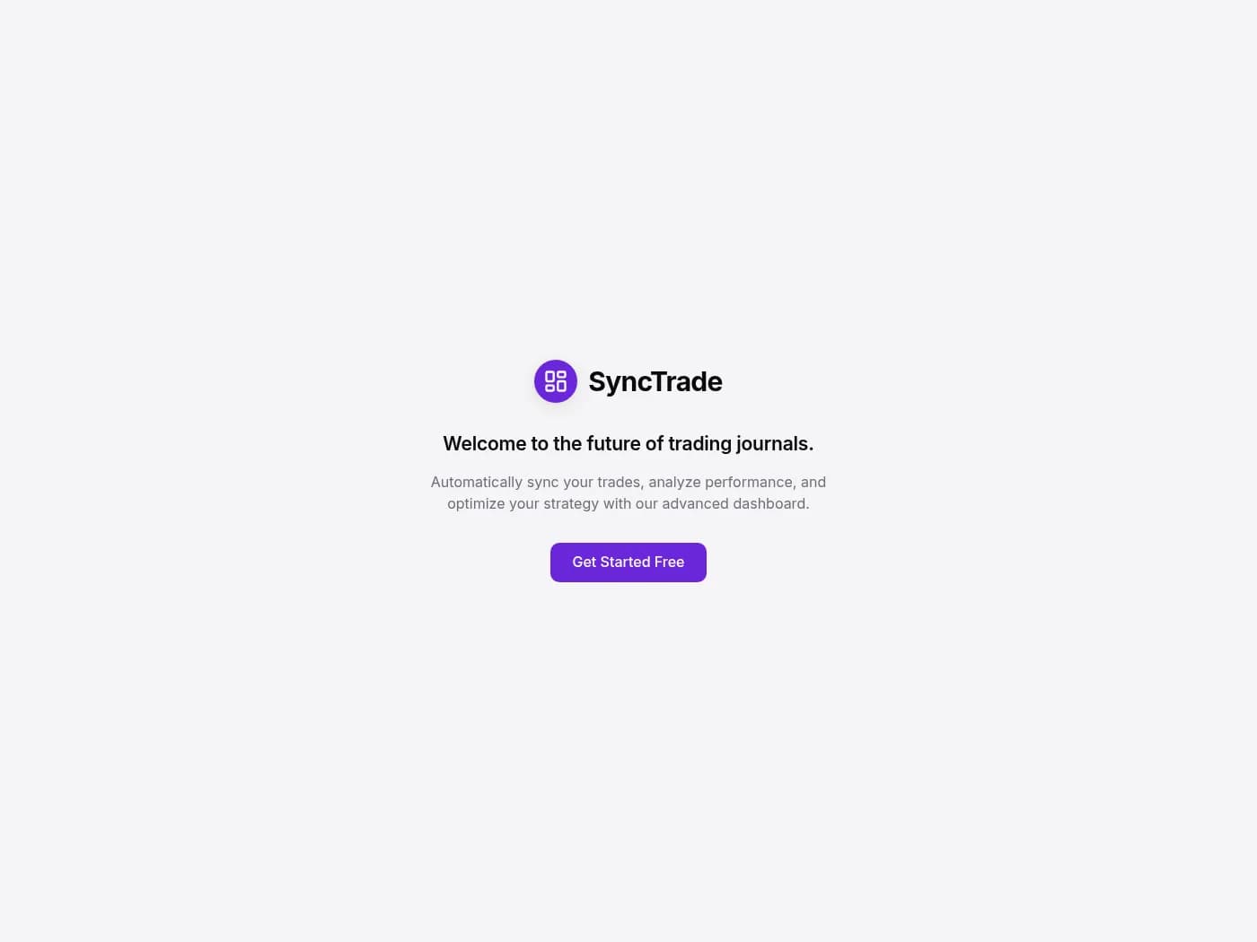 SyncTrade Journal