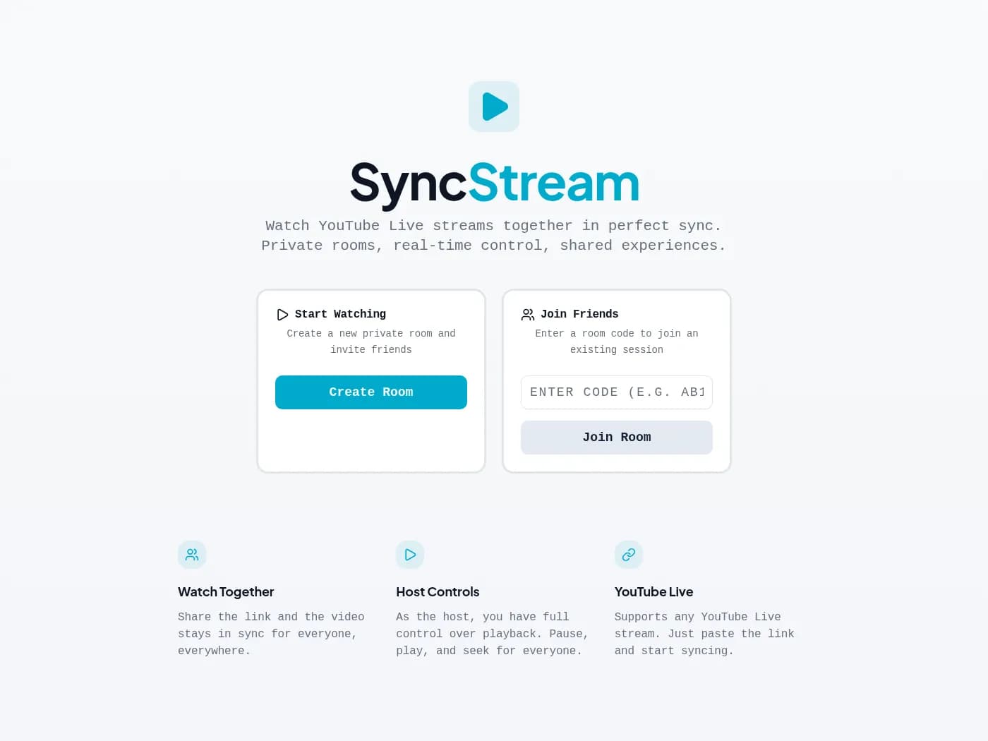SyncStream Room