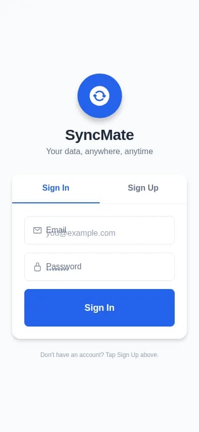 SyncMate Mobile