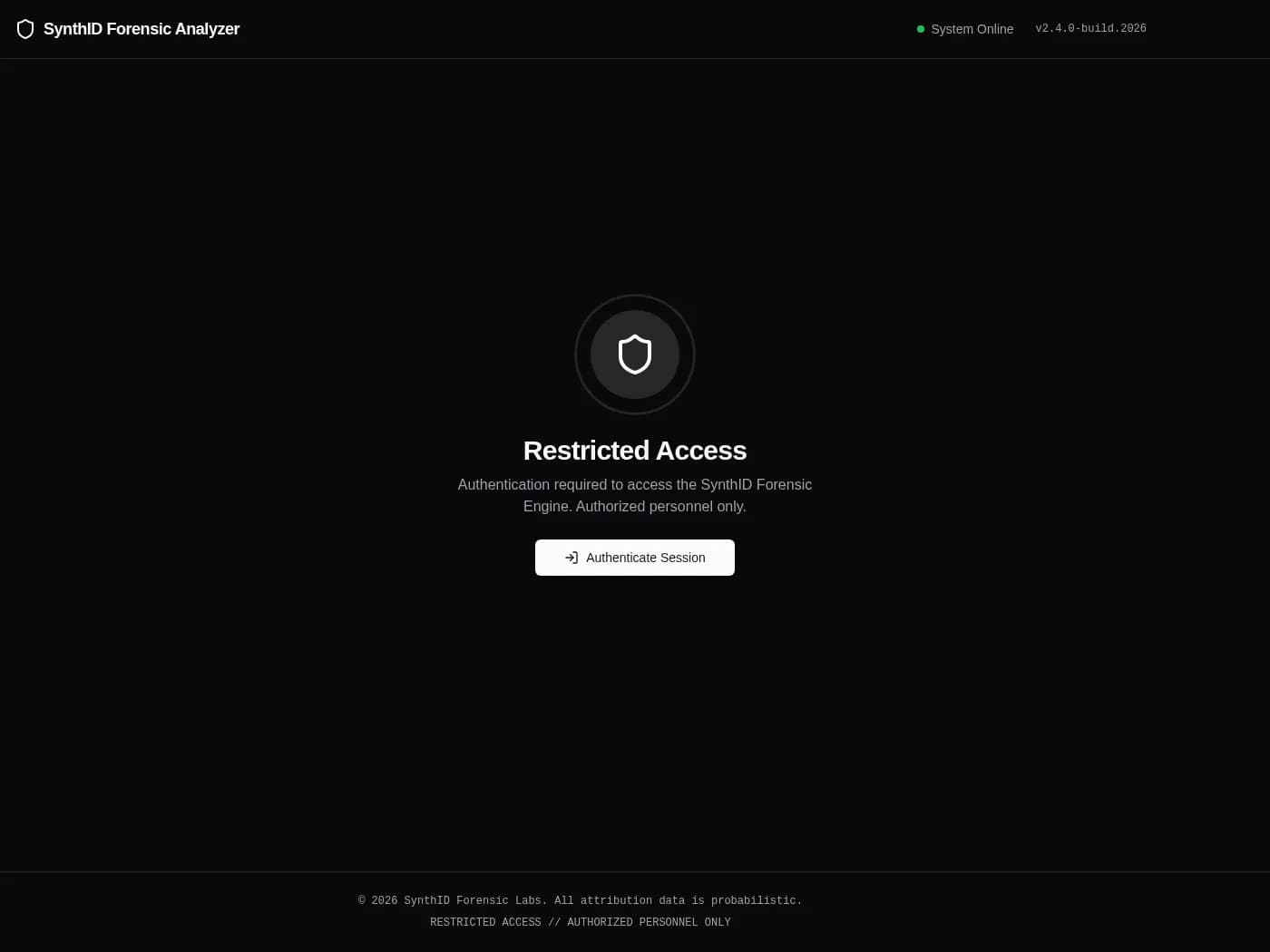 SynthID Forensic Analyzer