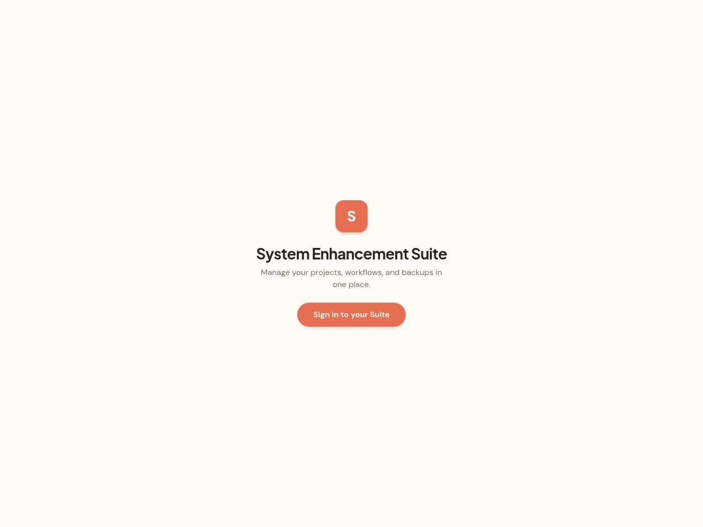 System Enhancement Suite
