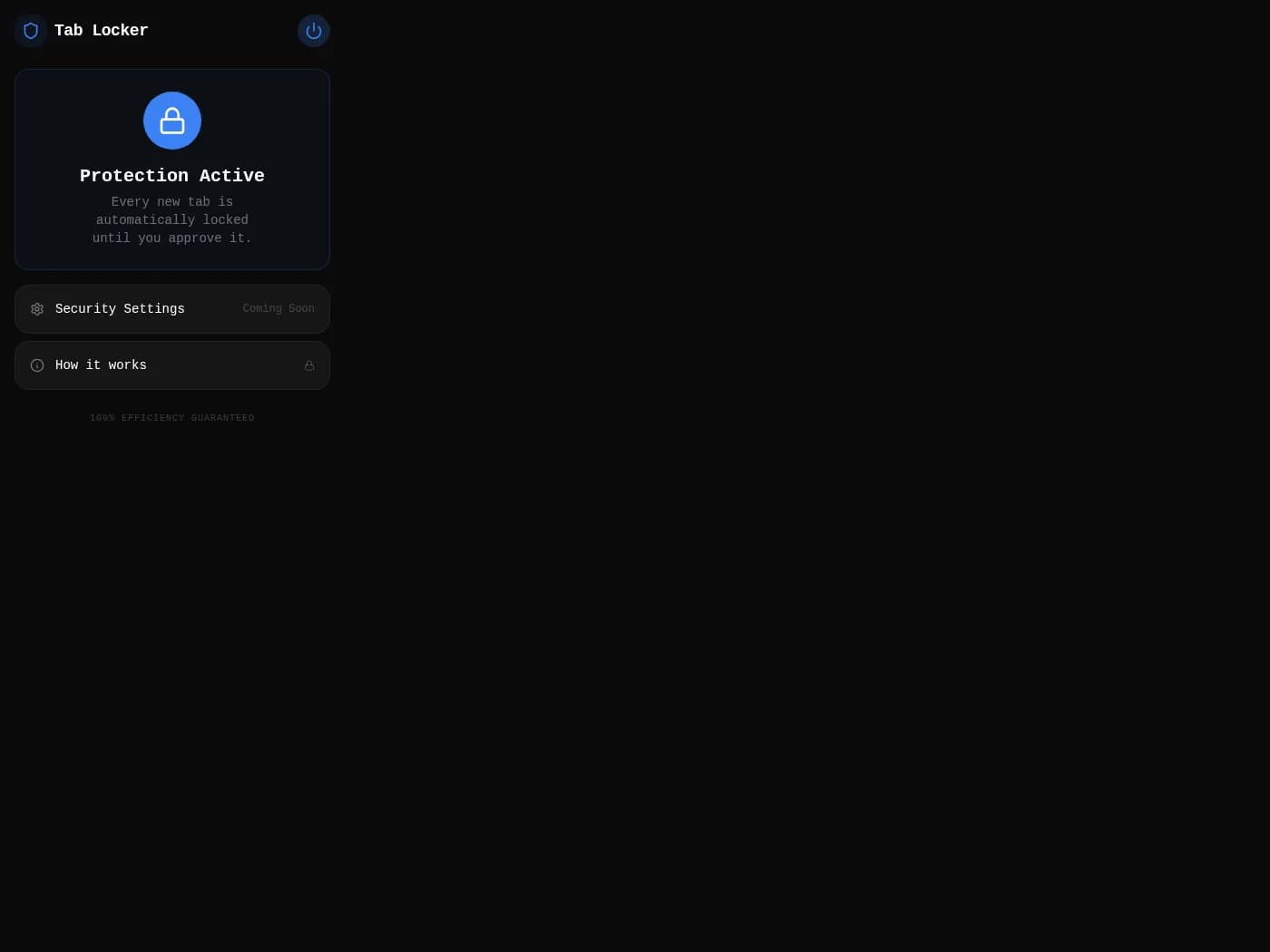 Chrome Tab Locker