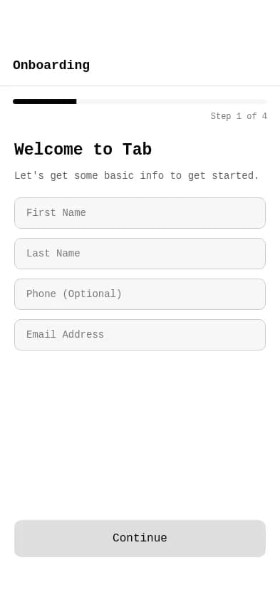 Tab — Shared Expense App