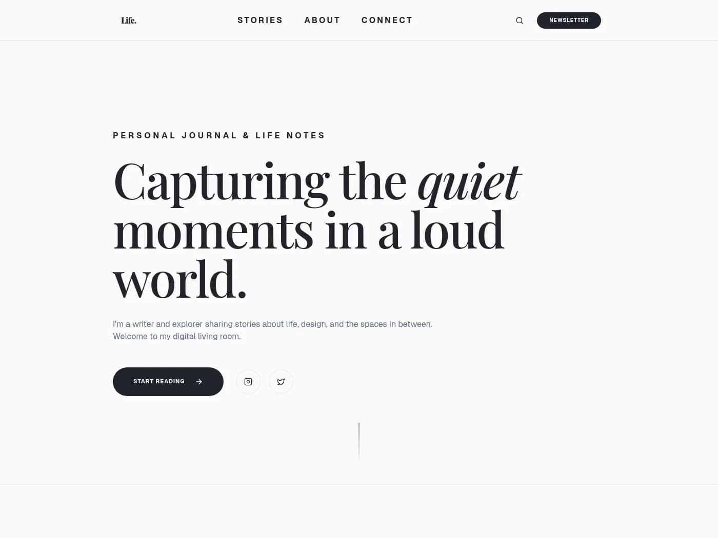 Tabbed Landing Page